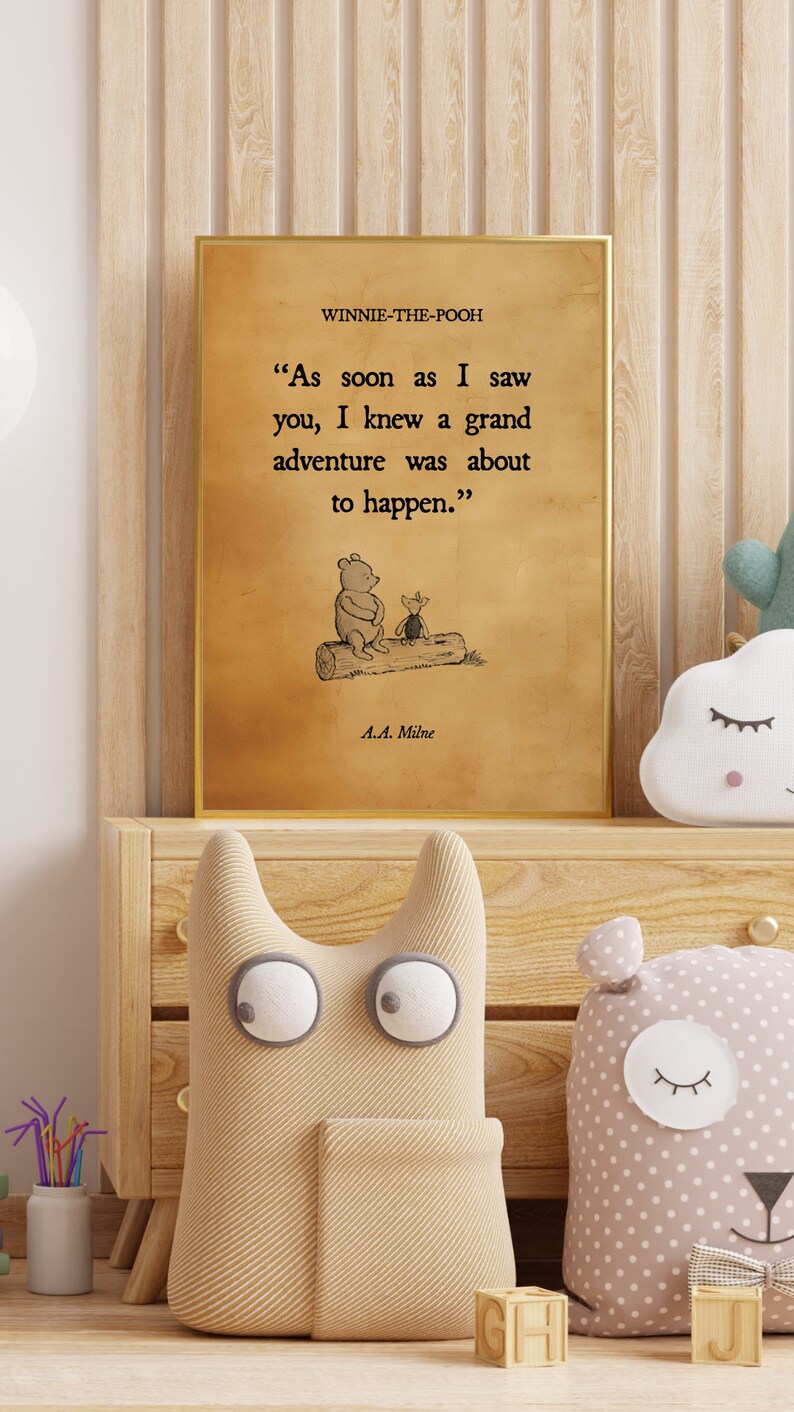 Whimsical Winnie the Pooh Poster: Inspirational Artwork for Joyful ...