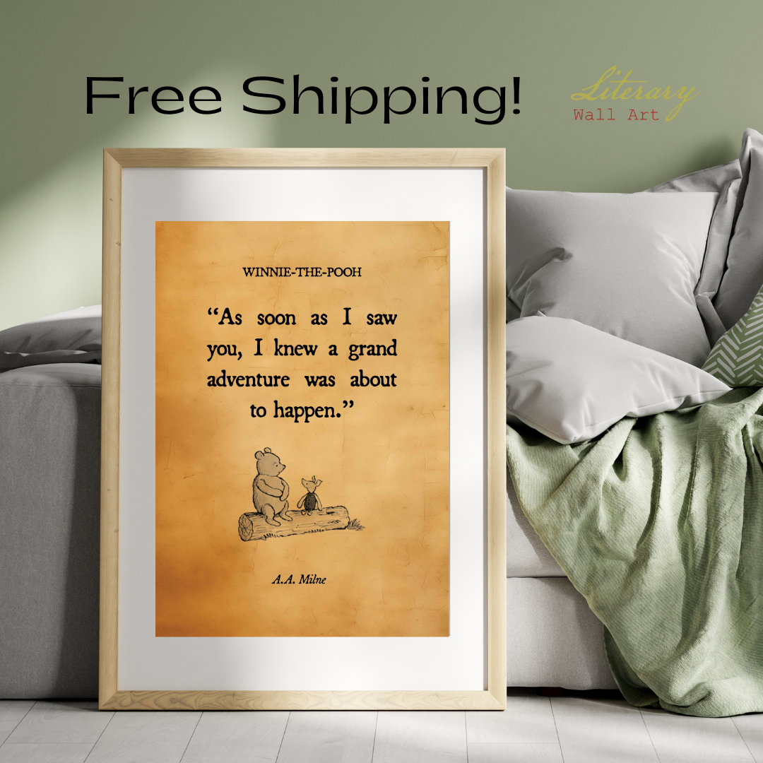 Whimsical Winnie the Pooh Poster: Inspirational Artwork for Joyful ...