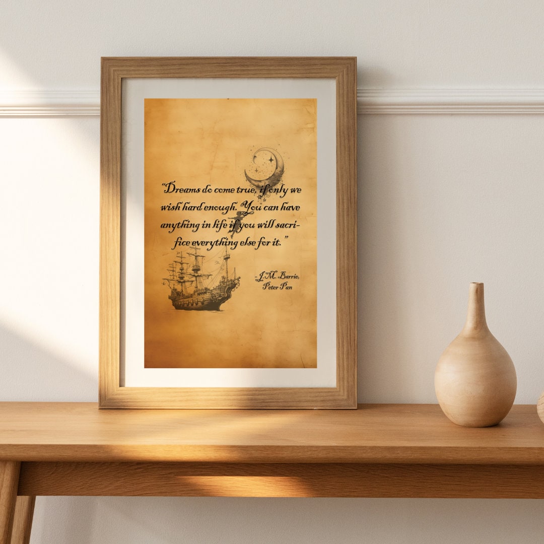 Inspirational Peter Pan Poster: Empowering Dreams With Motivational ...
