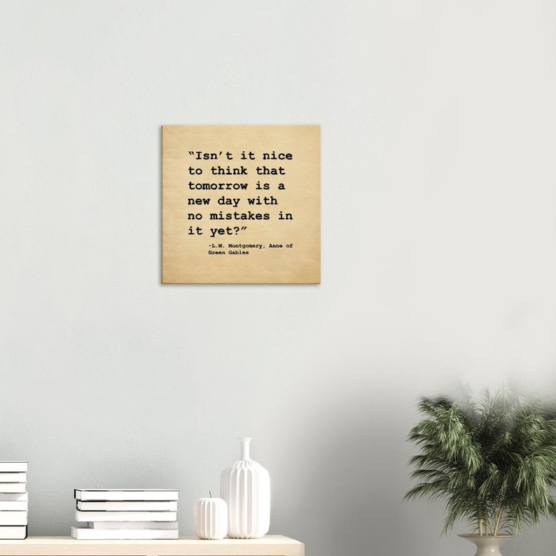 L.M. Montgomery, Anne of Green Gables - Canvas, Motivational Quotes ...