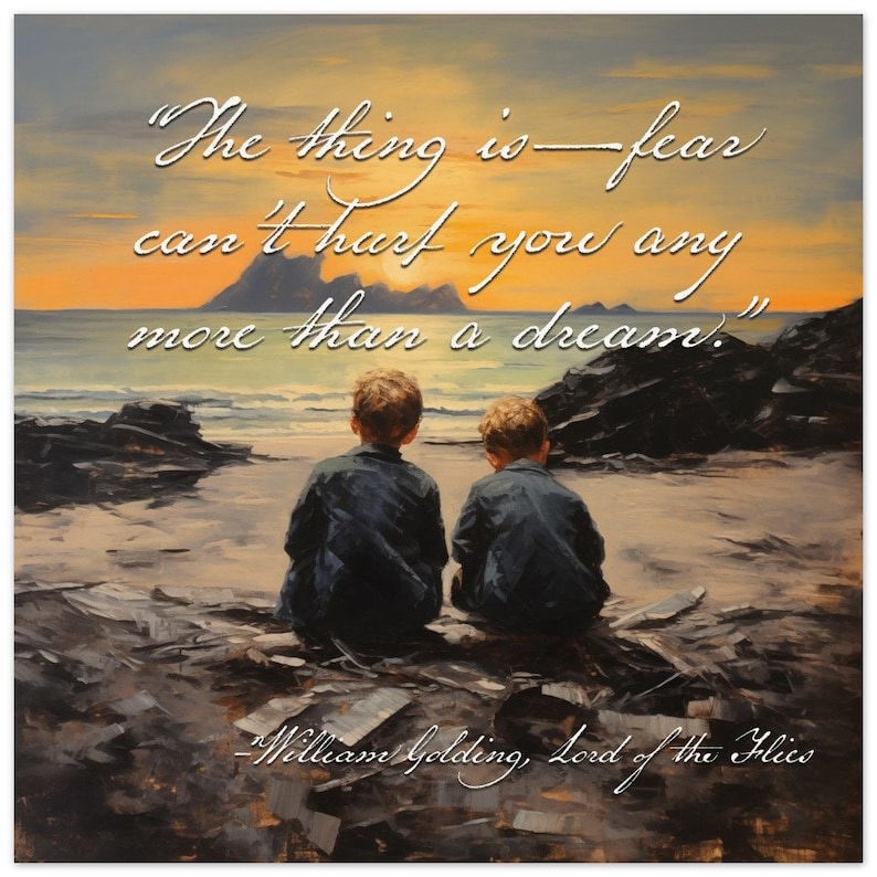 William Golding, Lord of the Flies Poster - High Quality Print ...