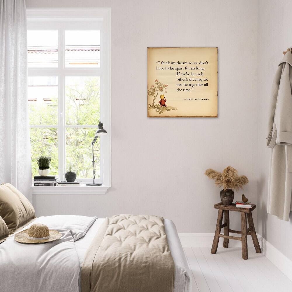 Winnie the Pooh Poster Wall Art for Kids Bedroom Wall Art for Nursery ...