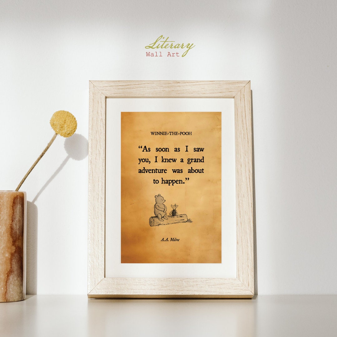 Whimsical Winnie the Pooh Poster: Inspirational Artwork for Joyful ...