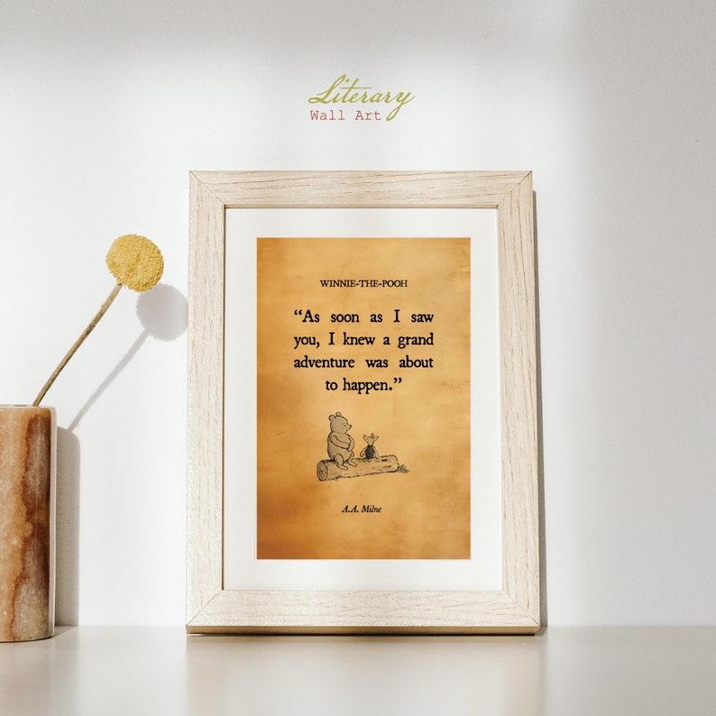 Whimsical Winnie the Pooh Poster: Inspirational Artwork for Joyful ...