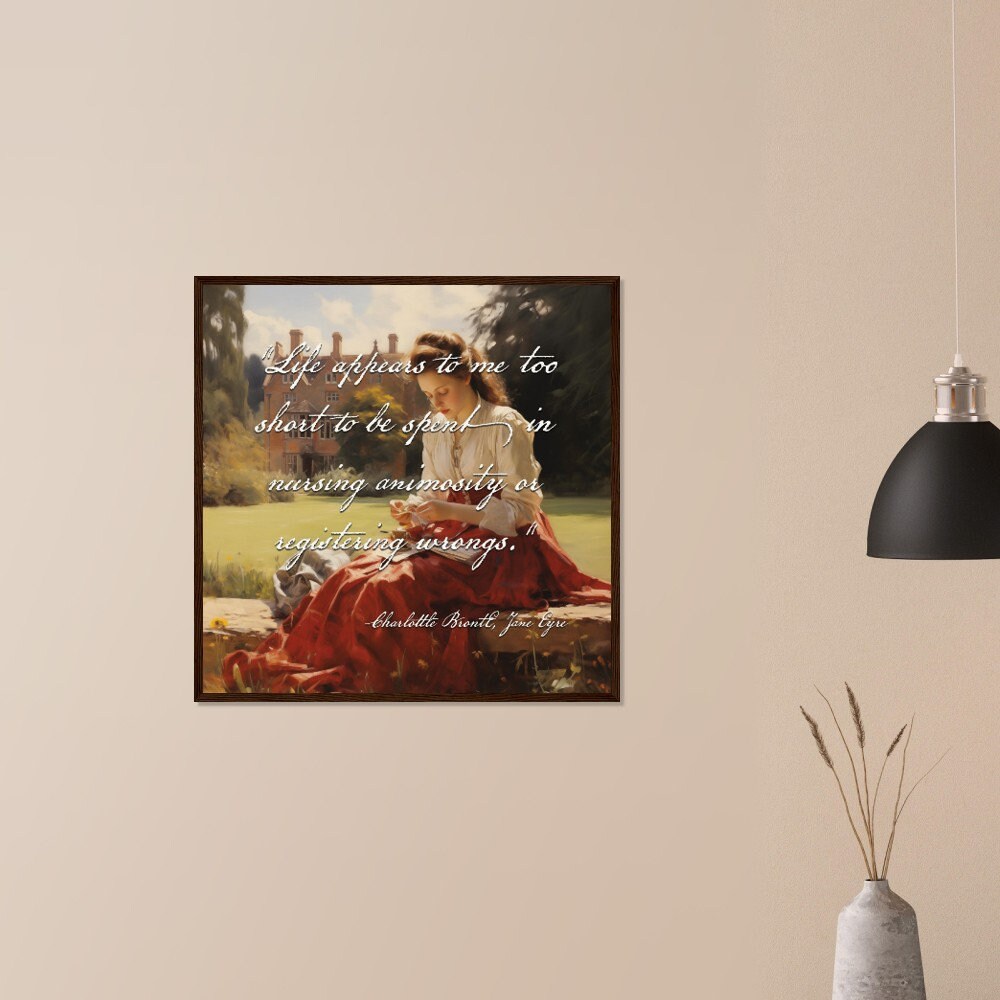 Charlotte Brontë, Jane Eyre Framed Poster High Quality Print ...