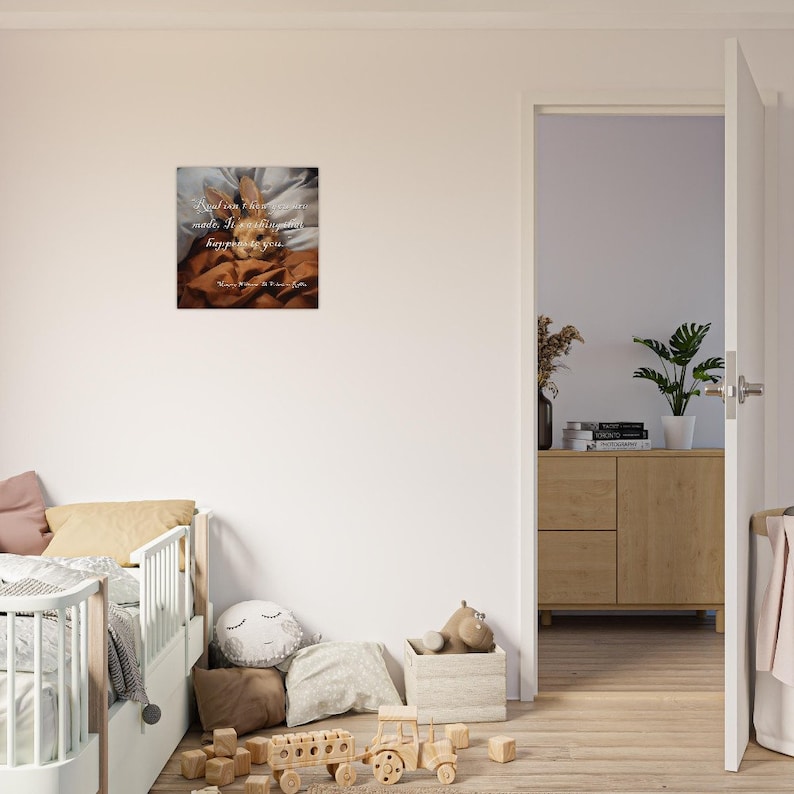 The Velveteen Rabbit Poster - Quote Wall Art for Kids Room Nursery ...