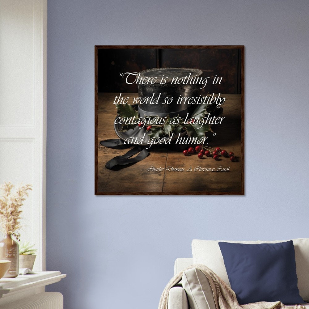 Charles Dickens, A Christmas Carol Framed Poster, Christmas Decorations ...