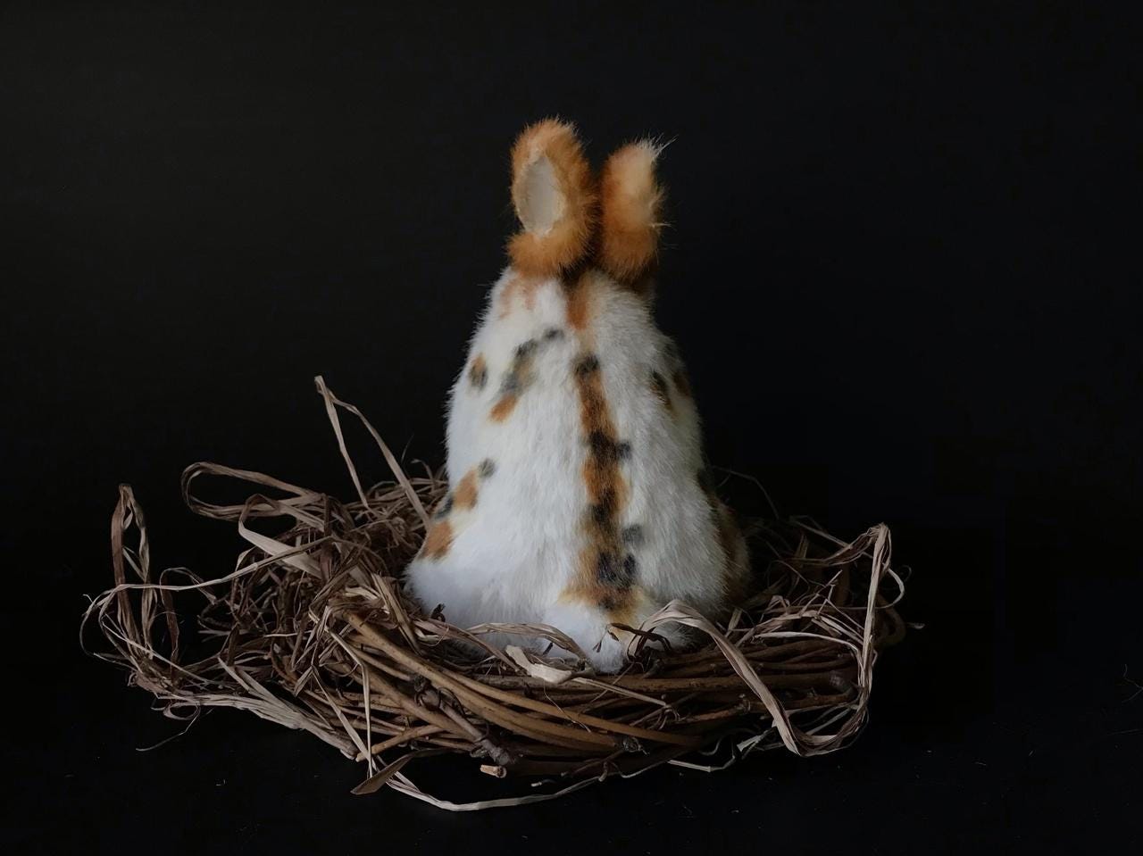 Rabbit Realistic Fur Toy. the White Rabbit. A Collectible Toy ...