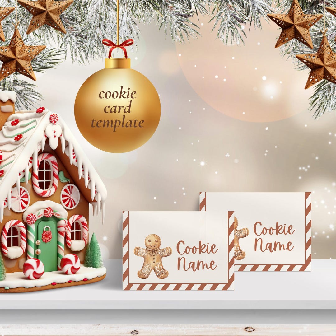 Editable Cookie Exchange Sign, Holiday Party Supplies, Printable Party ...