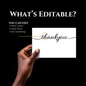 Thank You Card, Personalized Appreciation Note, Printable Thank You ...