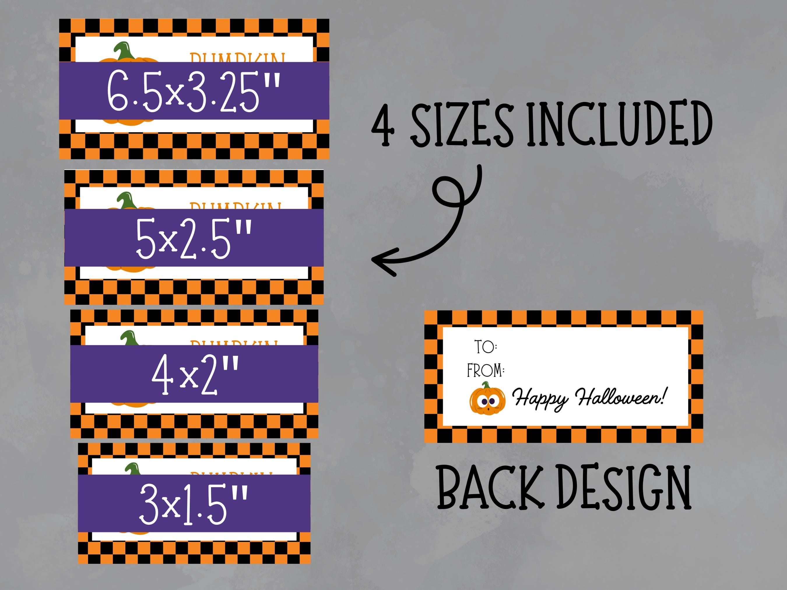 Editable Pumpkin Poop Halloween Treat Bag Topper (digital Download) - Etsy