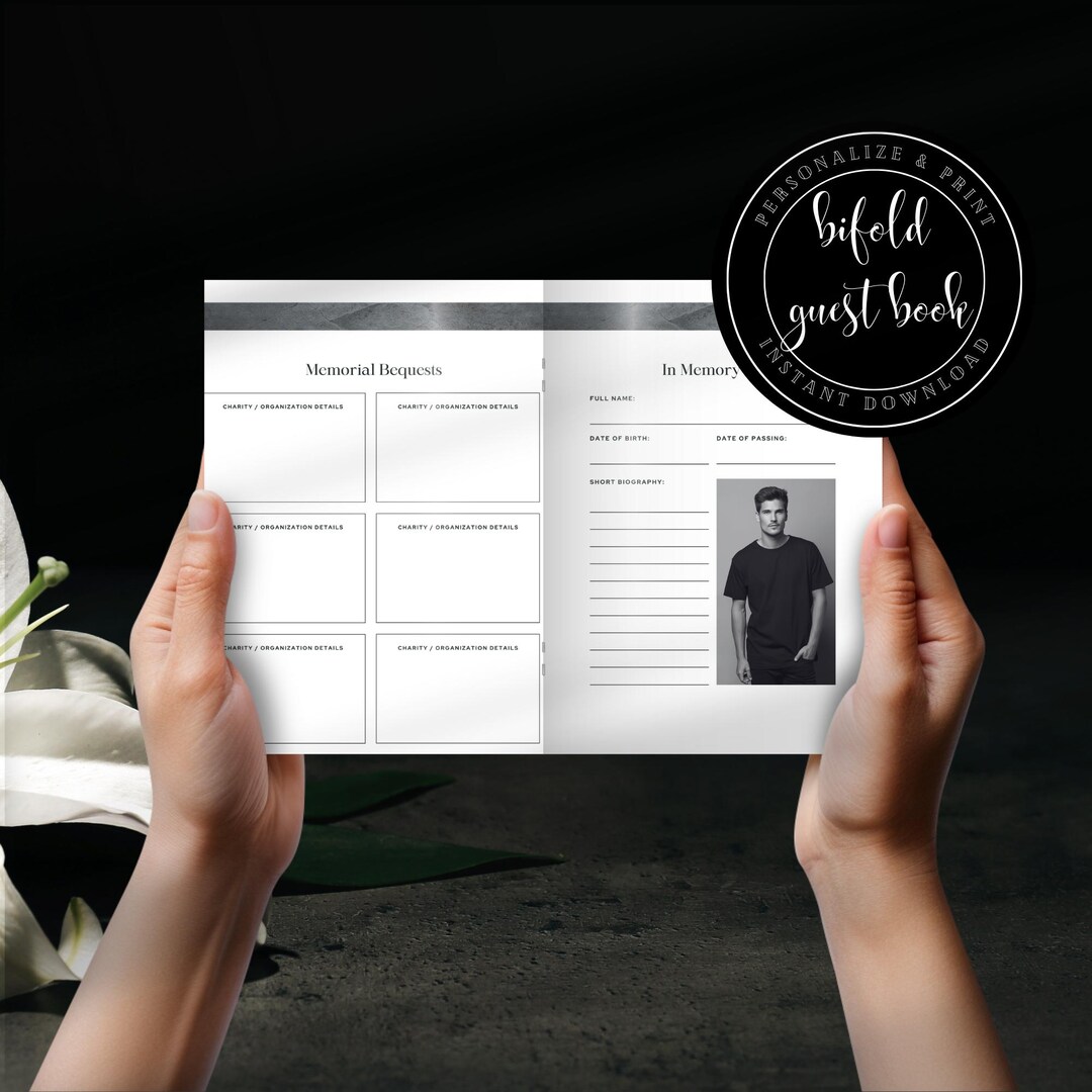 Editable Celebration of Life Memorial Service Ideas, Personalized ...