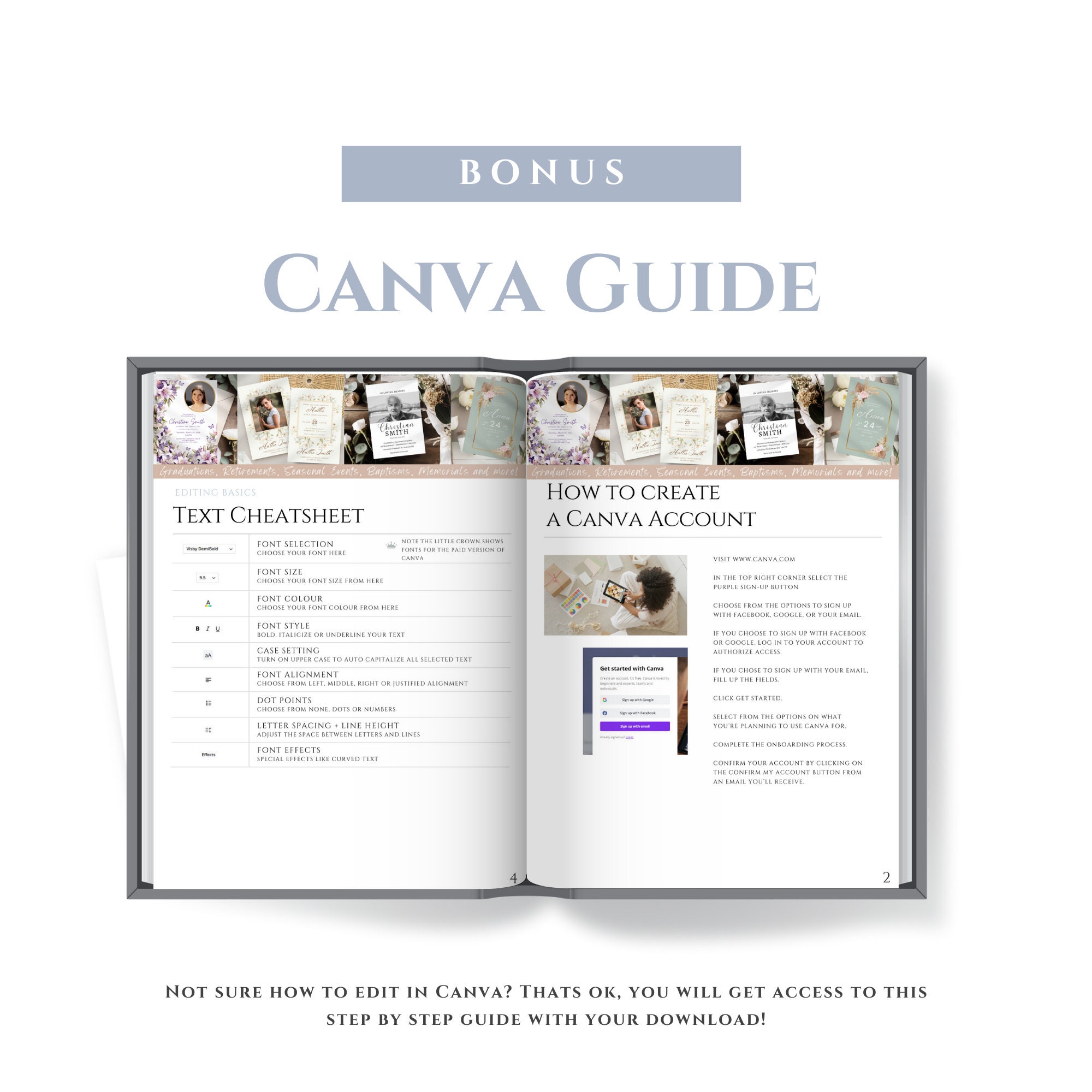 Celebration of Life Phone Announcement Template Digital Funeral ...