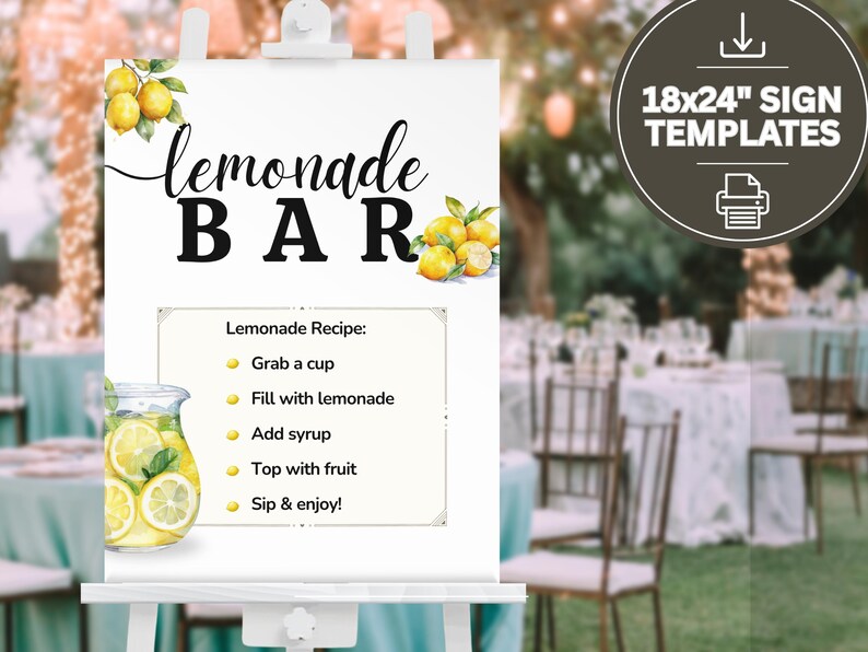 Graduation Lemonade Bar Custom Printable Drink Station Signs Digital ...