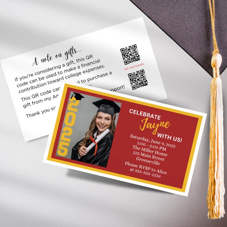 Editable Graduation Party Invitation Template: Class of 2024 (digital ...