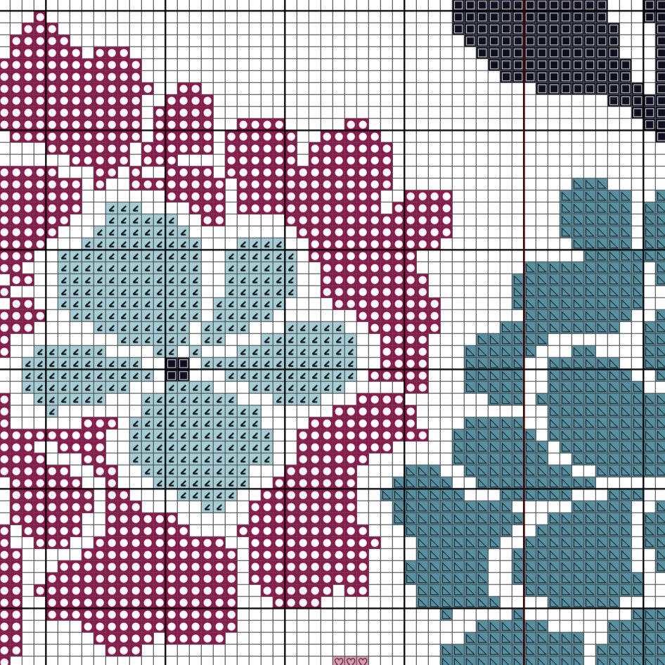 Cross Stitch Pattern Soft Hydrangea Blooms Instant Download PDF - Etsy