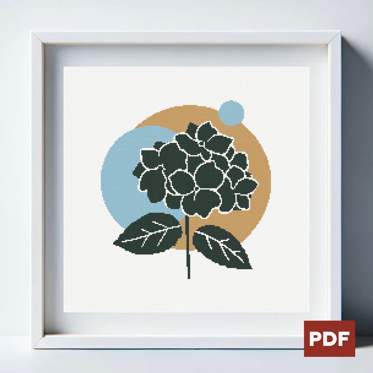 Cross Stitch Pattern Hydrangea Serenity Instant Download PDF - Etsy