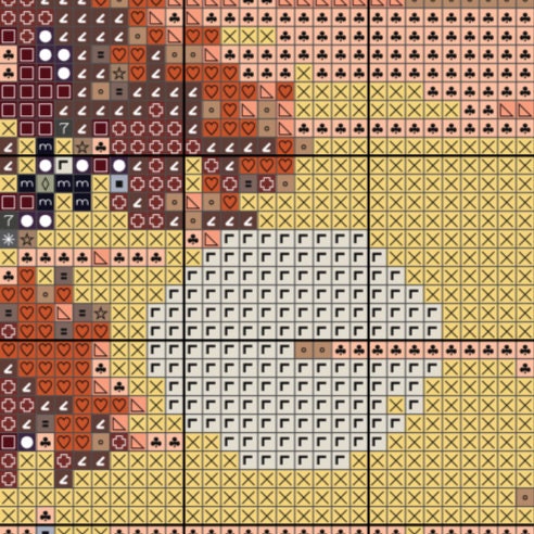 Cross Stitch Pattern Sunrise Landscape Pixel Art Bookmark Instant ...