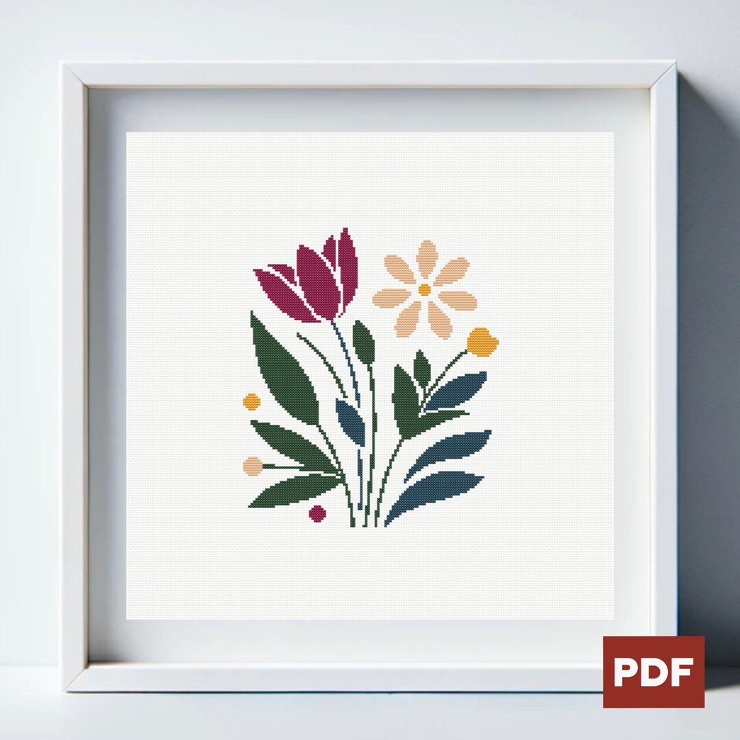 Cross Stitch Pattern Bloom Daydream Instant Download PDF - Etsy