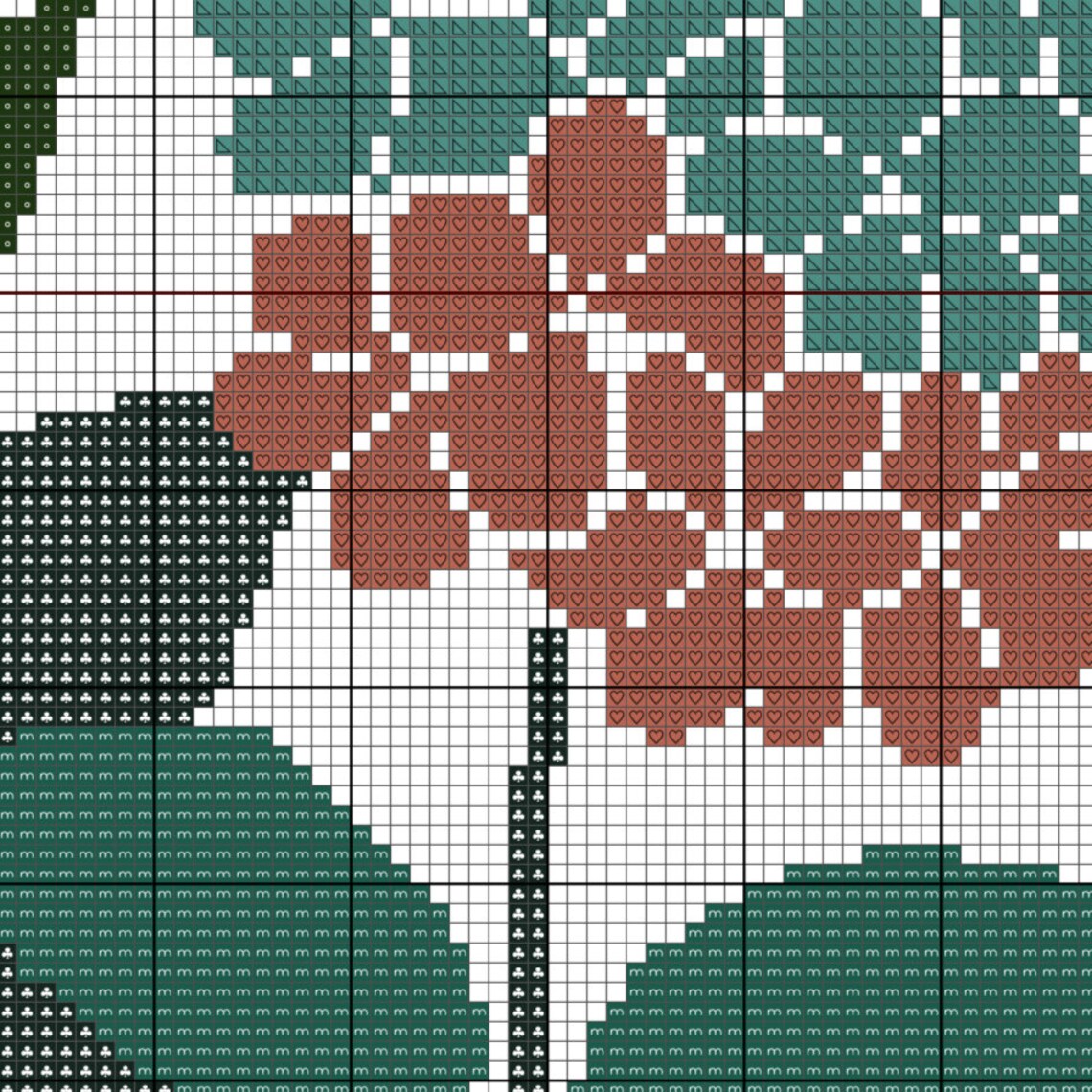 Cross Stitch Pattern Elegant Hydrangea Flowers Instant Download PDF - Etsy