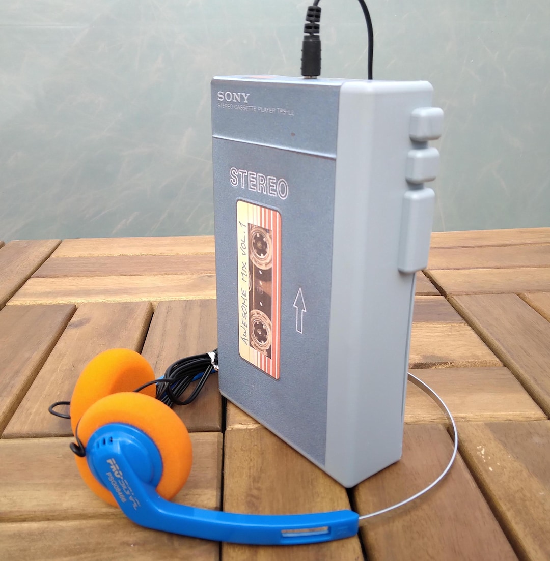 TPS-L2 Prop With Headphones for Cosplay the Front is a Sticker/label - Etsy