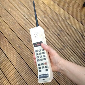 Handmade Ambassador Style Cosplay Brick Phone Prop in Beige the Front ...