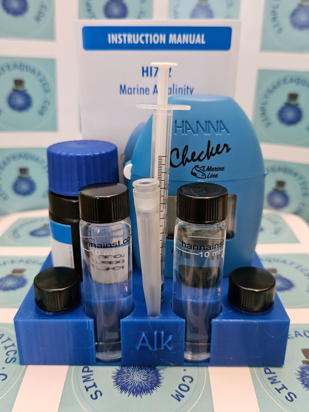 Hanna Alkalinity Test Kit, 3D Printed Reed Safe PTEG Plastic, Blue - Etsy