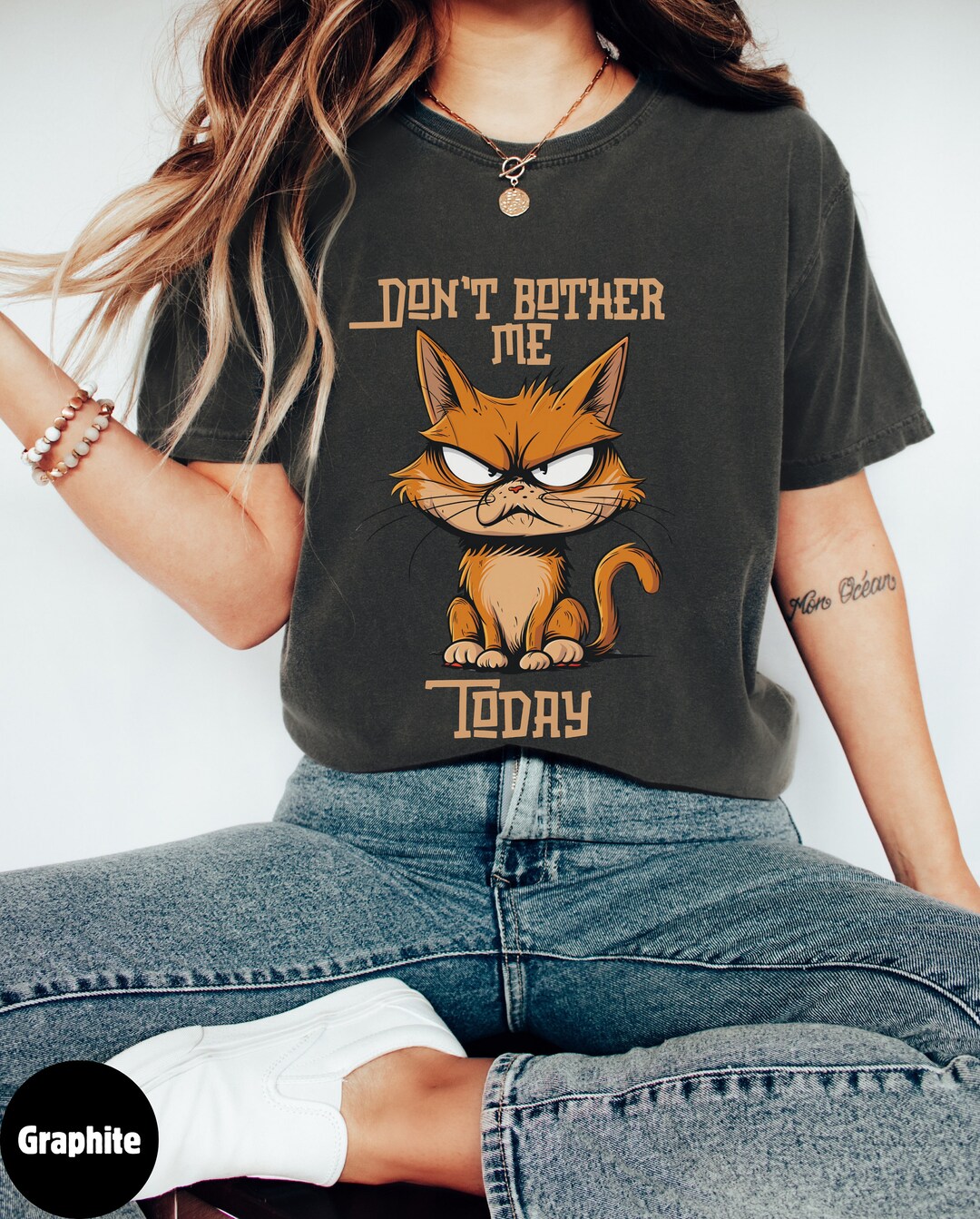 Grumpy Cat, Angry Cat, Cranky Cat, Cat Shirt, Funny Cat Tee, Funny Cat ...