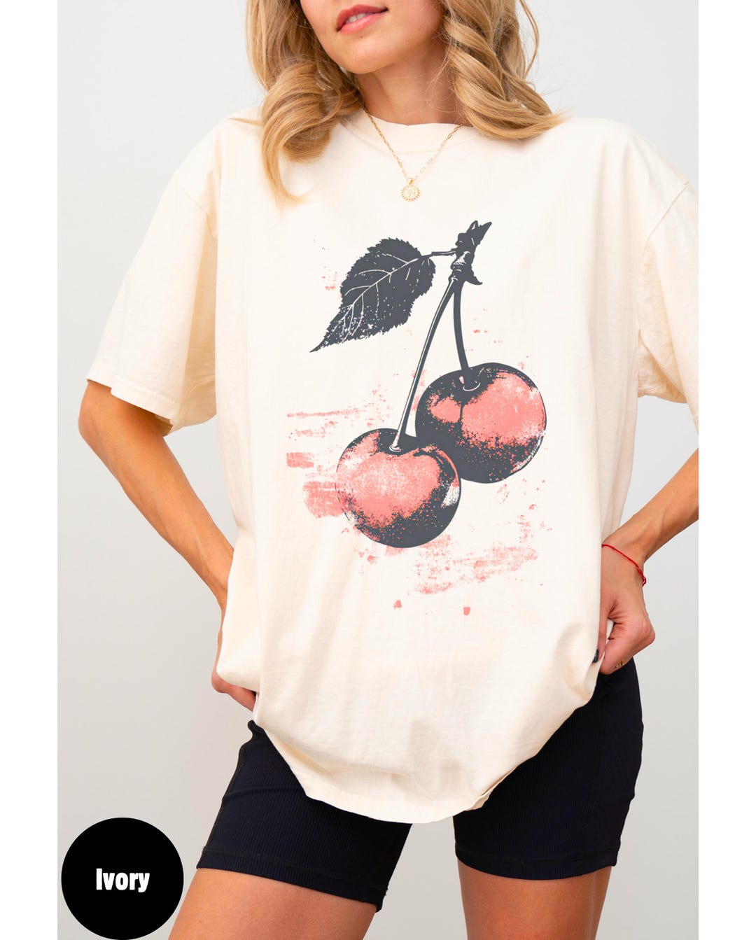Vintage Cherry Shirt, Cherry Tee, Fruit Tshirt, Summer Shirt, Food ...