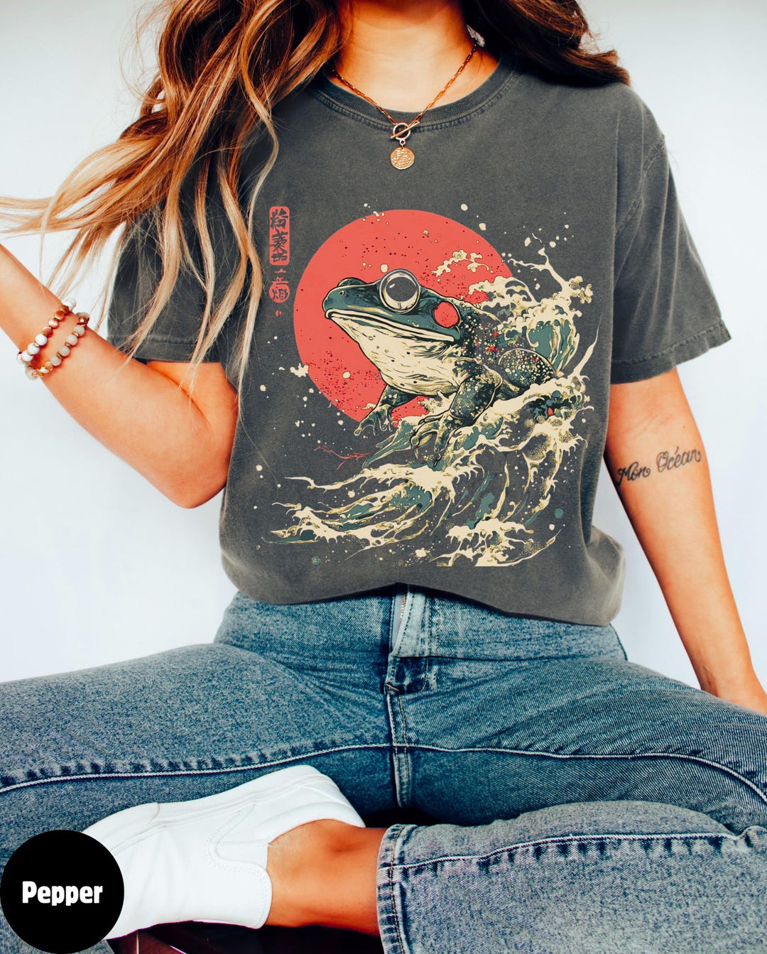 Matsumoto Hoji Frog Shirt, Japanese Frog, Frog Print T-shirt, Vintage ...