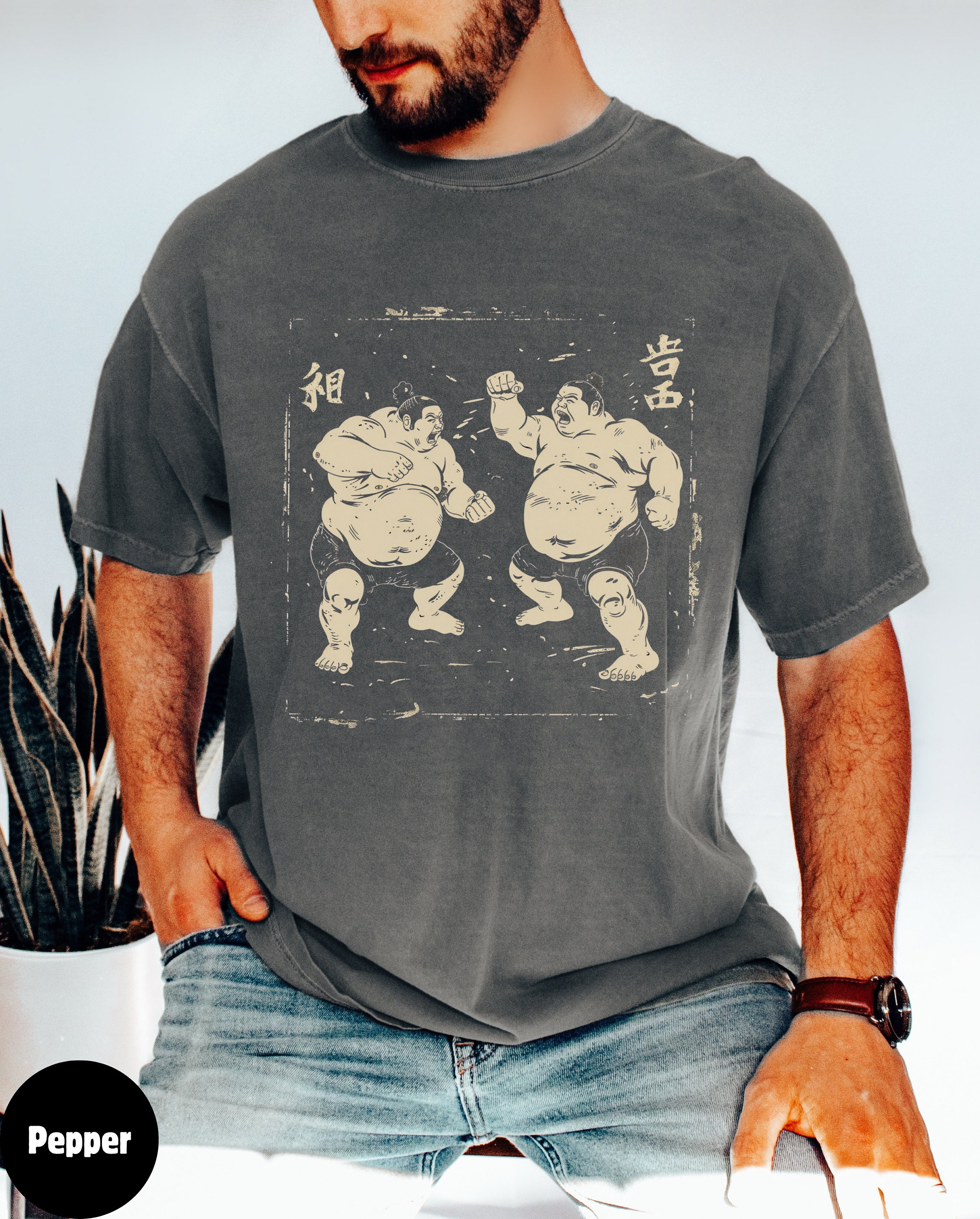 Sumo Wrestling T Shirt, Sumo Shirts Japan, Vintage Samurai Shirt ...