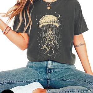 Celestial Jellyfish Shirt, Sea Creature, Ocean Animal, Hippie Boho Tee ...