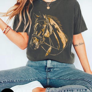 Horse Shirt, Equestrian Tee, Animal Lover Gift, Equine Shirt, Horseback ...