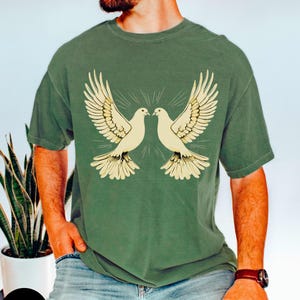 White Doves Shirt, World Peace Day, Faith Shirt, Dove Lovers Gift, Dove ...