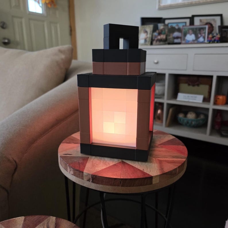 Minecraft Lantern (RGB Desk Lamp) - Etsy