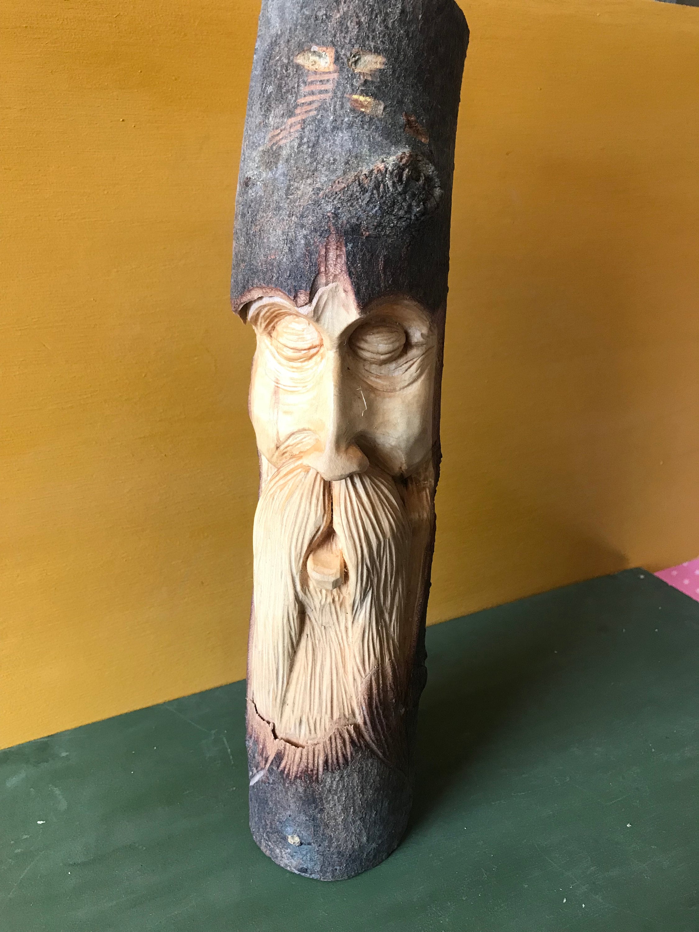 Sleeping Tree Man Carved in Maple Branch. - Etsy
