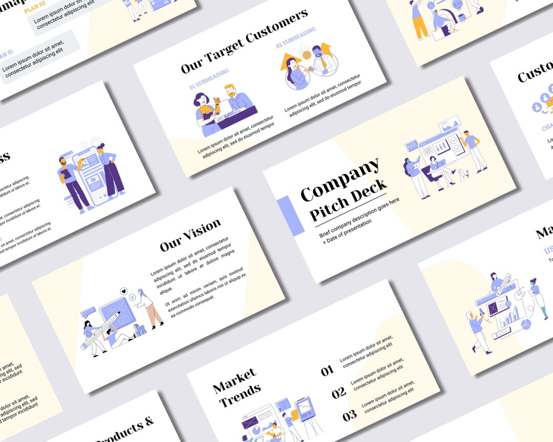 Minimal Modern Powerpoint Presentation Template, Blue Yellow Clean ...