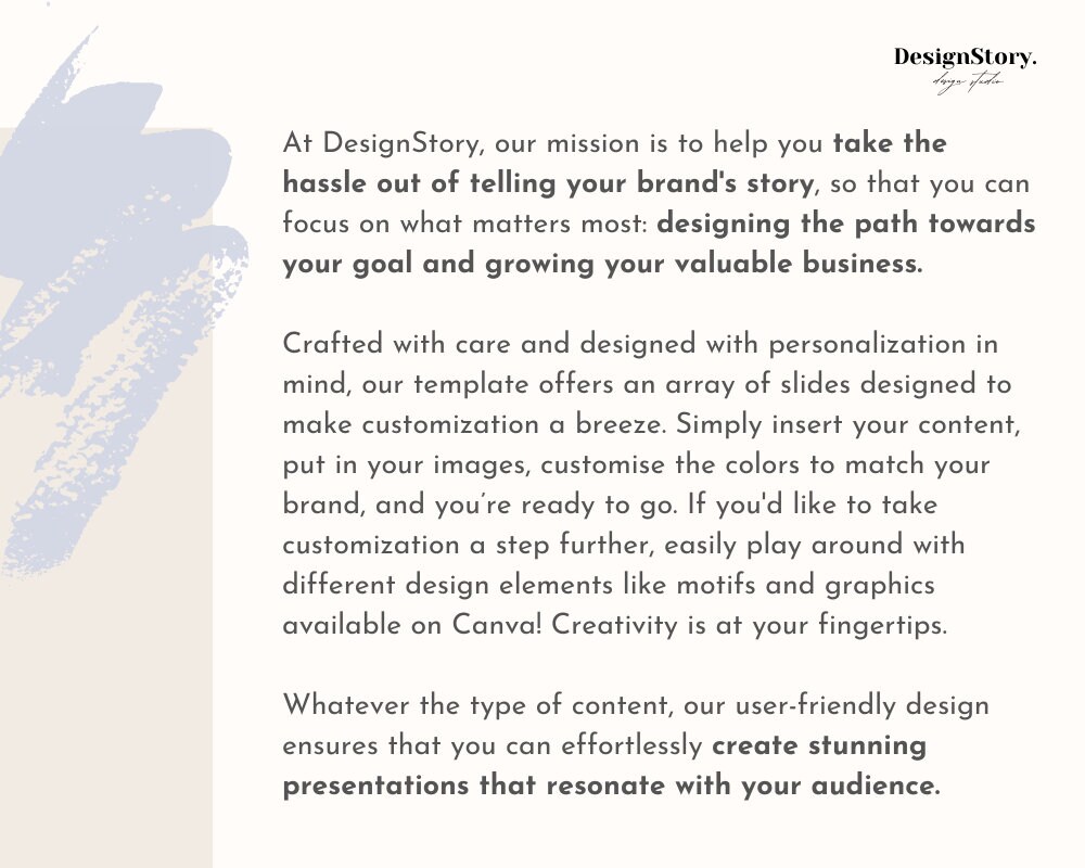 Minimal Modern Powerpoint Presentation Template, Beige & Dusk Blue ...