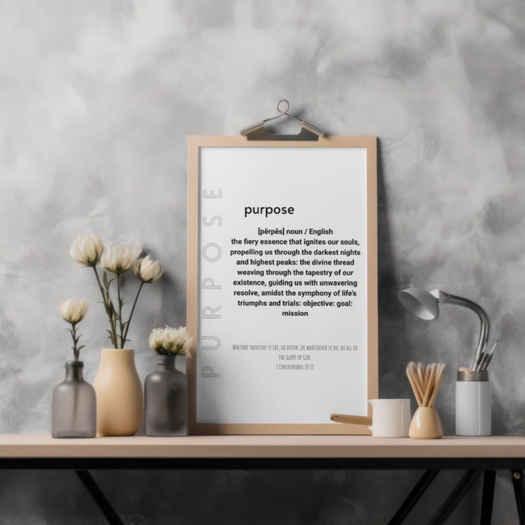 Bible Verse 1 Corinthians10:31, Purpose Motivational Definition, Wall ...