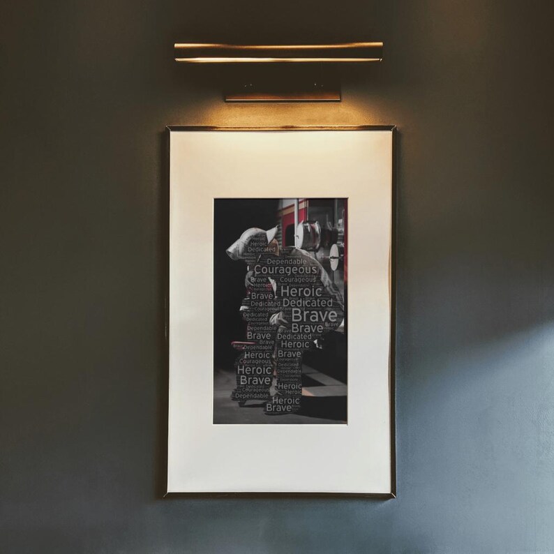 Custom Firefighter Word Cloud Art, Personalize With Your Own Words ...