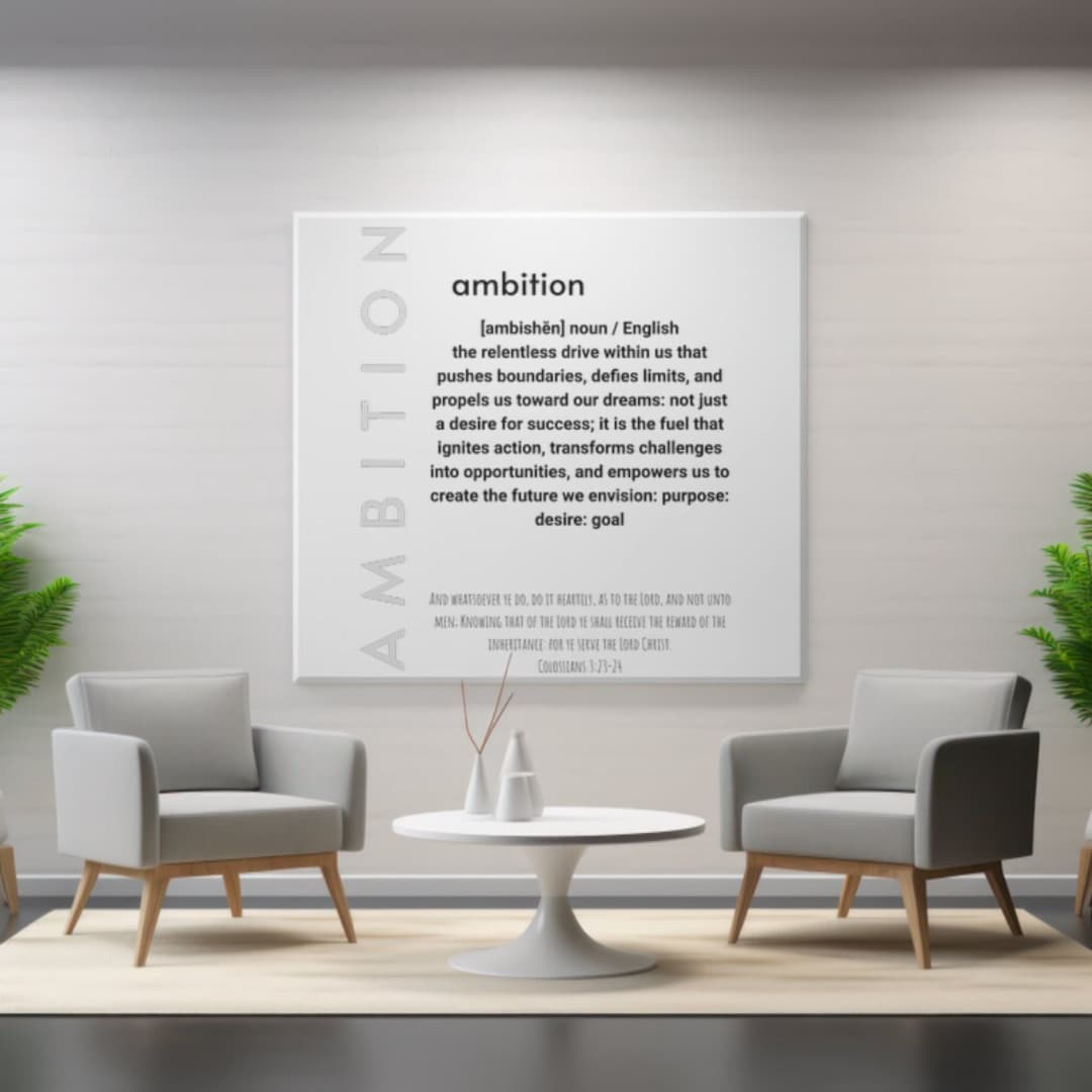 Bible Verse Colossians 3:23-24, Ambition Motivational Definition, Wall ...