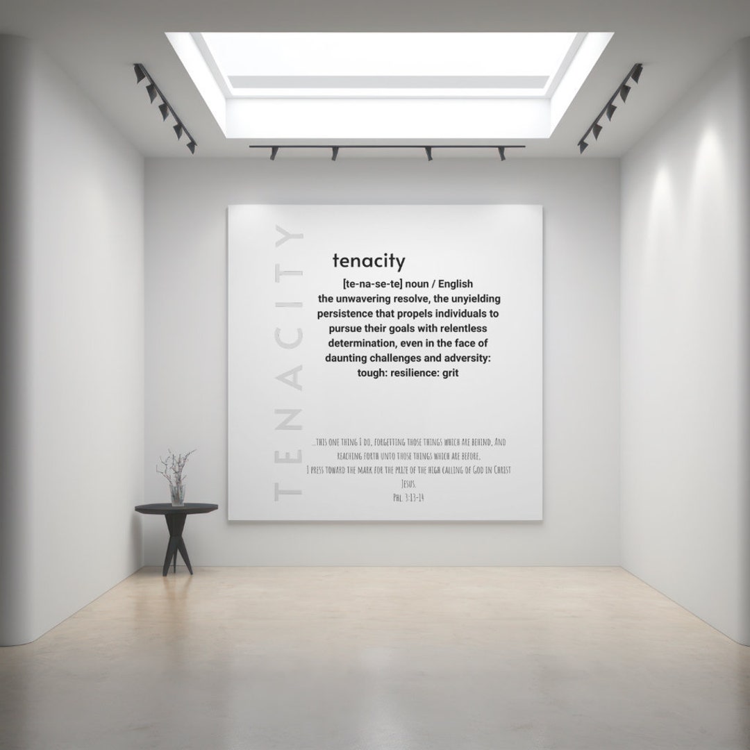 Bible Verse Philippians 3:13-14, Tenacity Definition, Wall Art, Wall ...