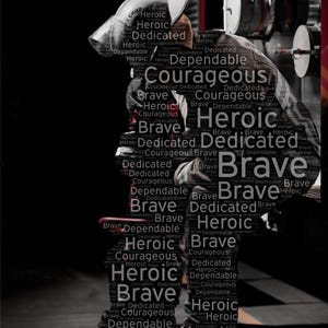 Custom Firefighter Word Cloud Art, Personalize With Your Own Words ...