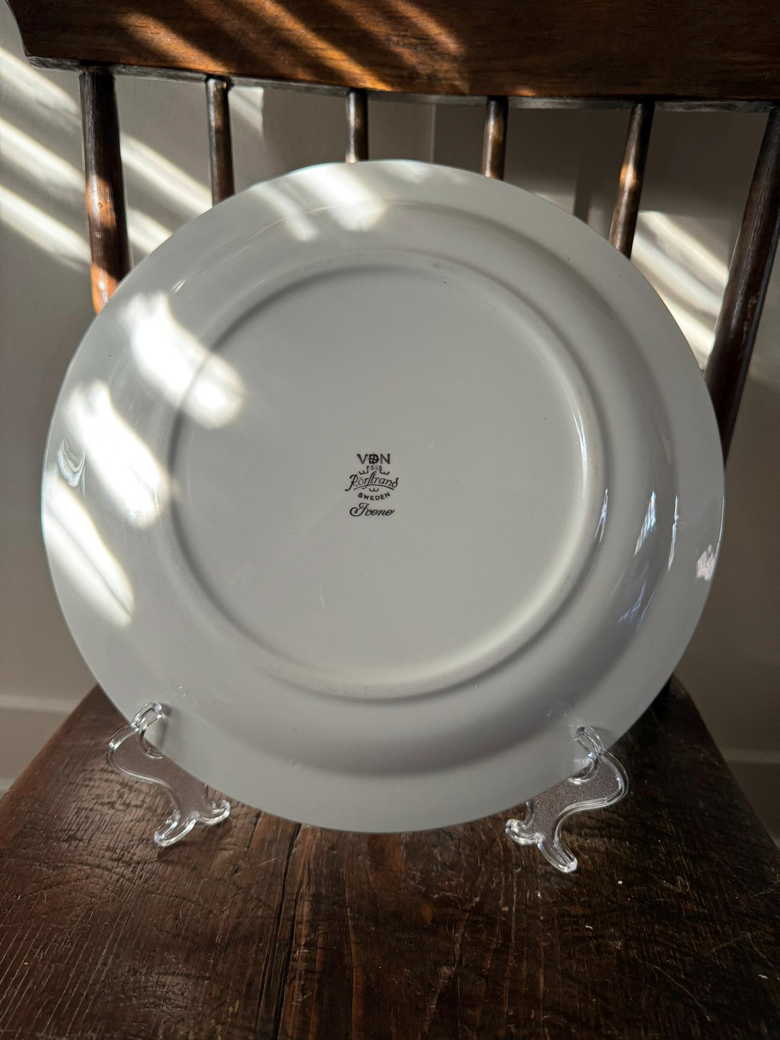 Rörstrand Irene Plate: Swedish Mid-century Modern Botanical Dinnerware ...
