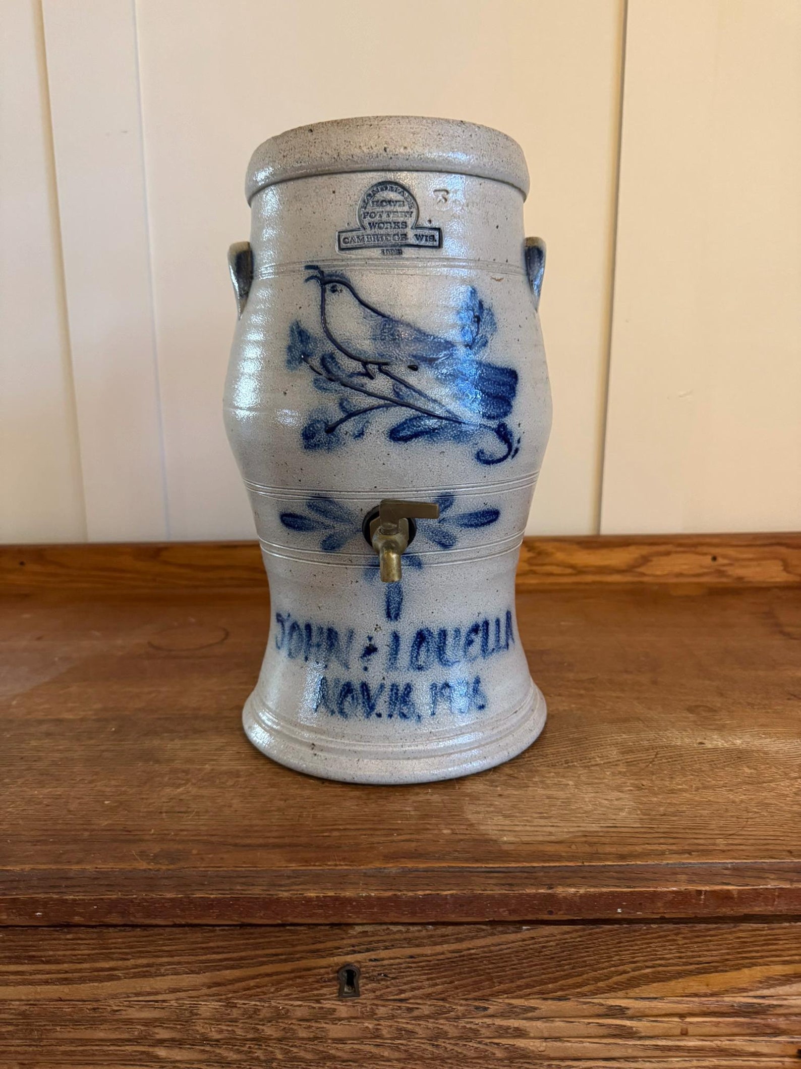 LIKE NEW Vintage FAMOUS Rowe Pottery Works Wisconsin 1 Piece Salt ...