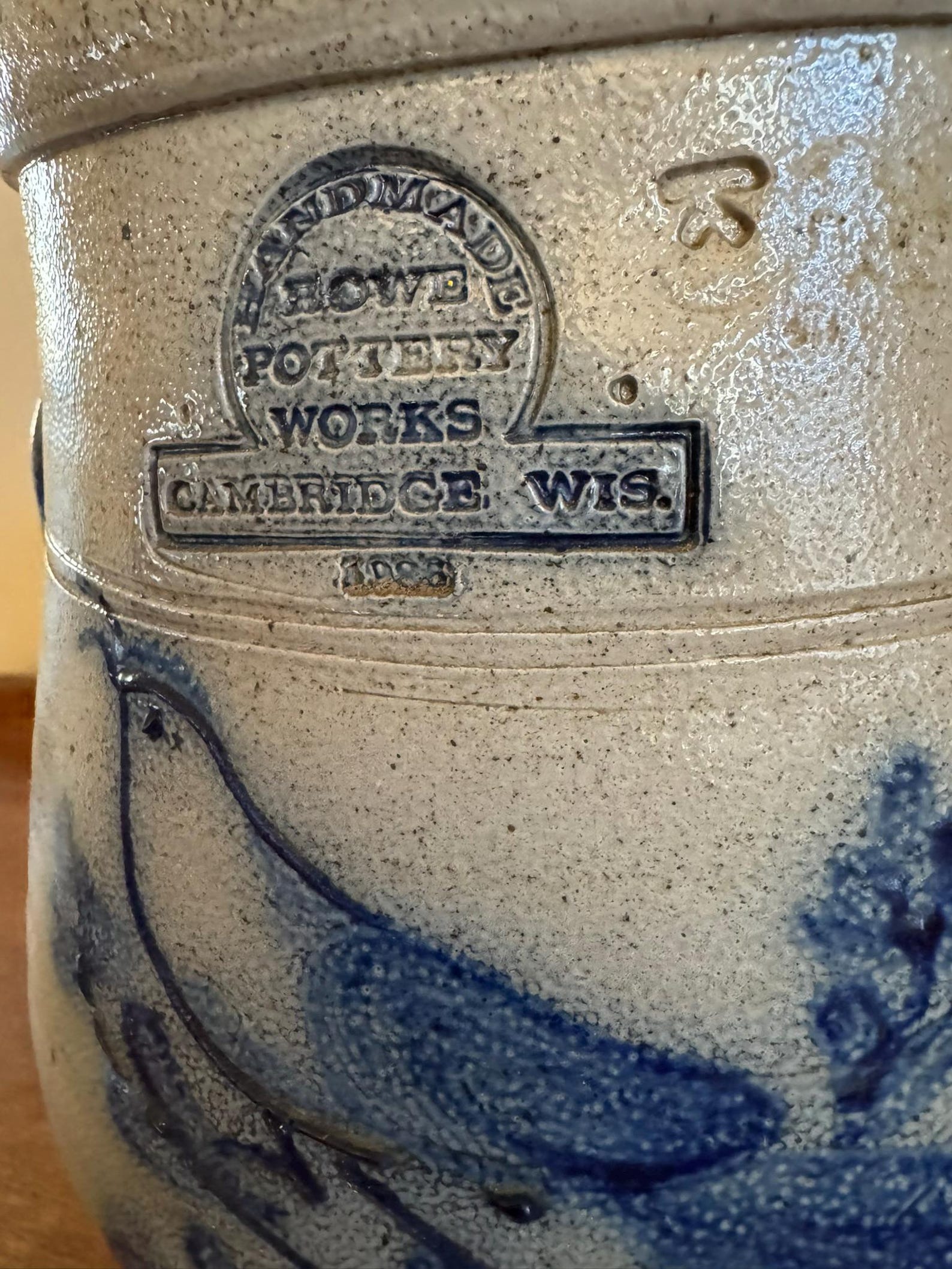 LIKE NEW Vintage FAMOUS Rowe Pottery Works Wisconsin 1 Piece Salt ...