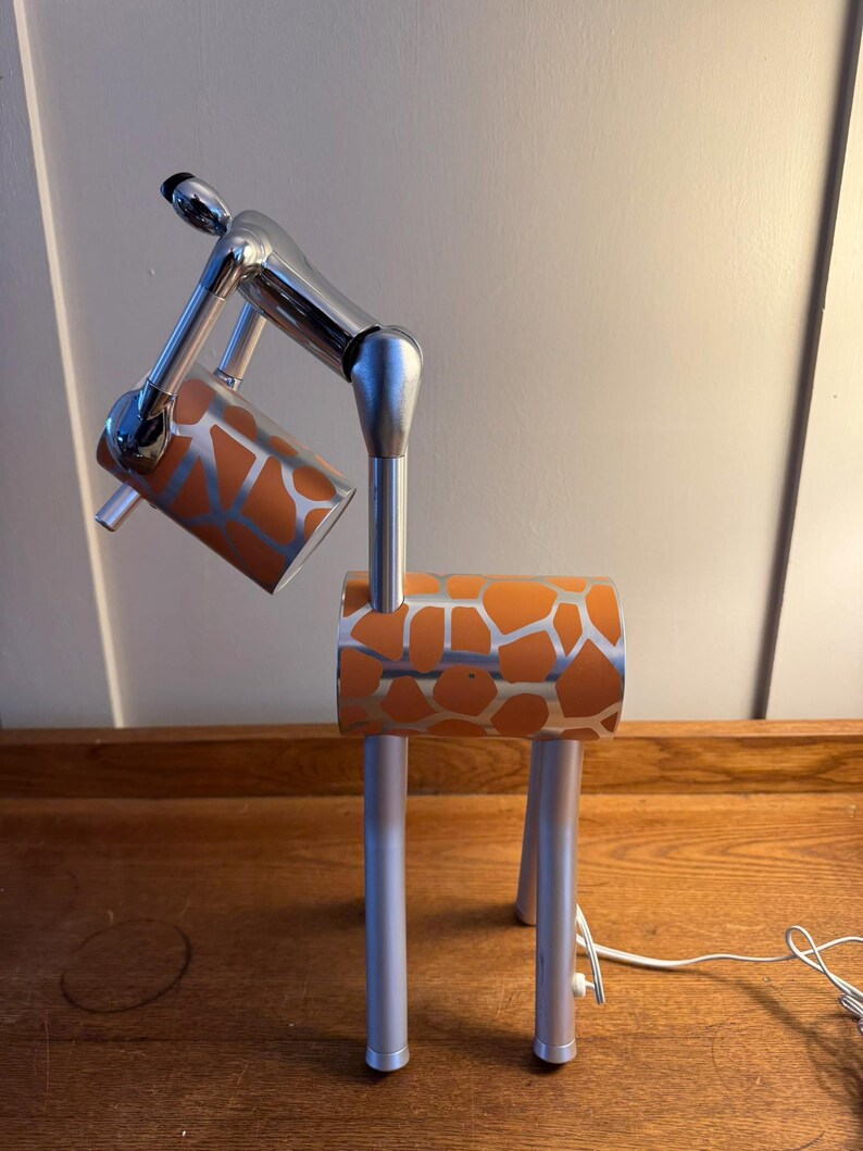 RARE Vintage MCM Mid Century Modern Lamp Titled Vision to Max Man to ...