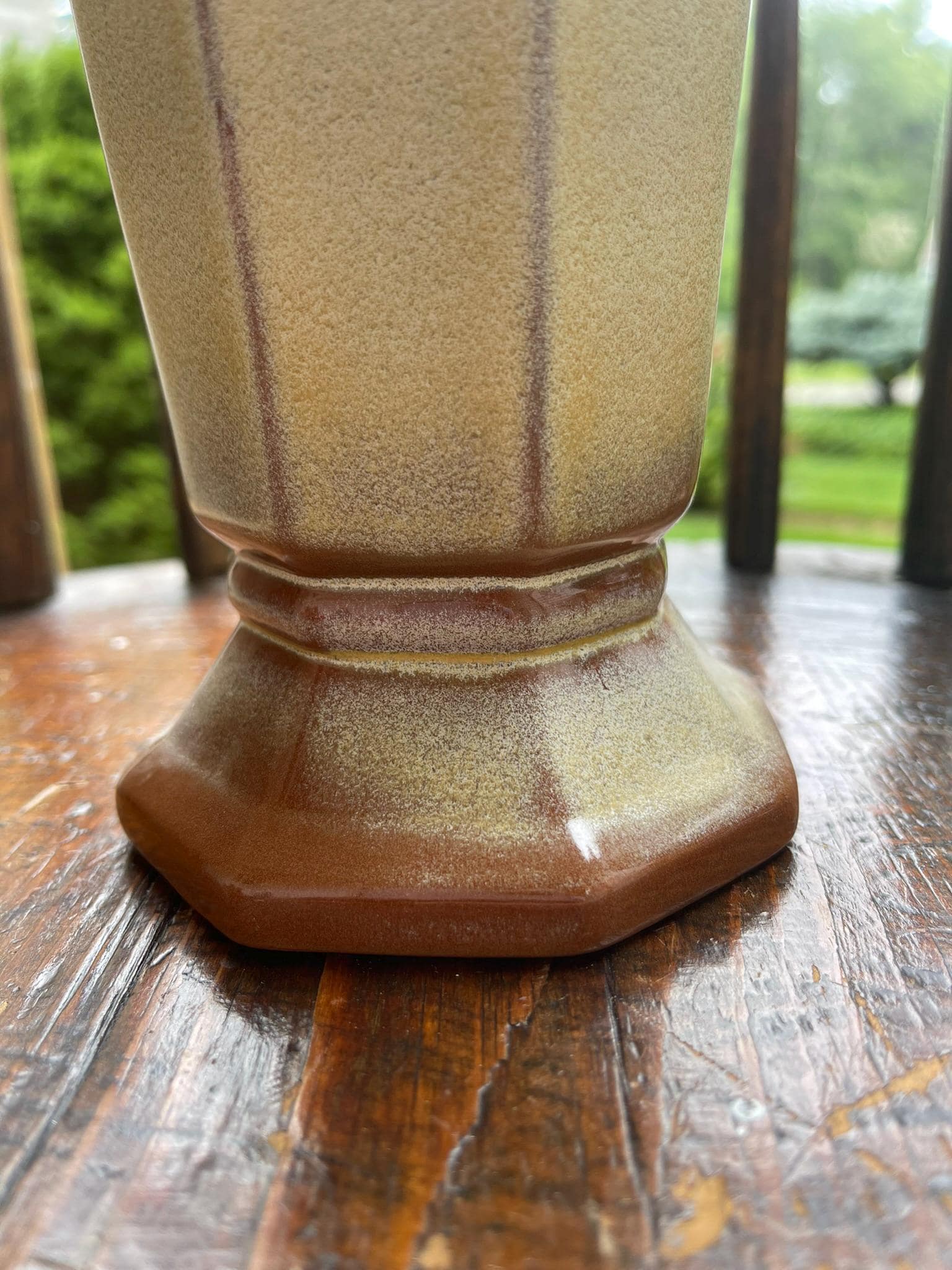 VINTAGE 1950s Tall Vase by Frankoma Pottery Oklahoma Plainsman Lazy ...