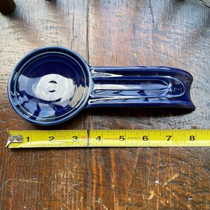 Vintage HLC Fiesta USA Cobalt Blue Homer Laughlin Spoon Rest Holder ...
