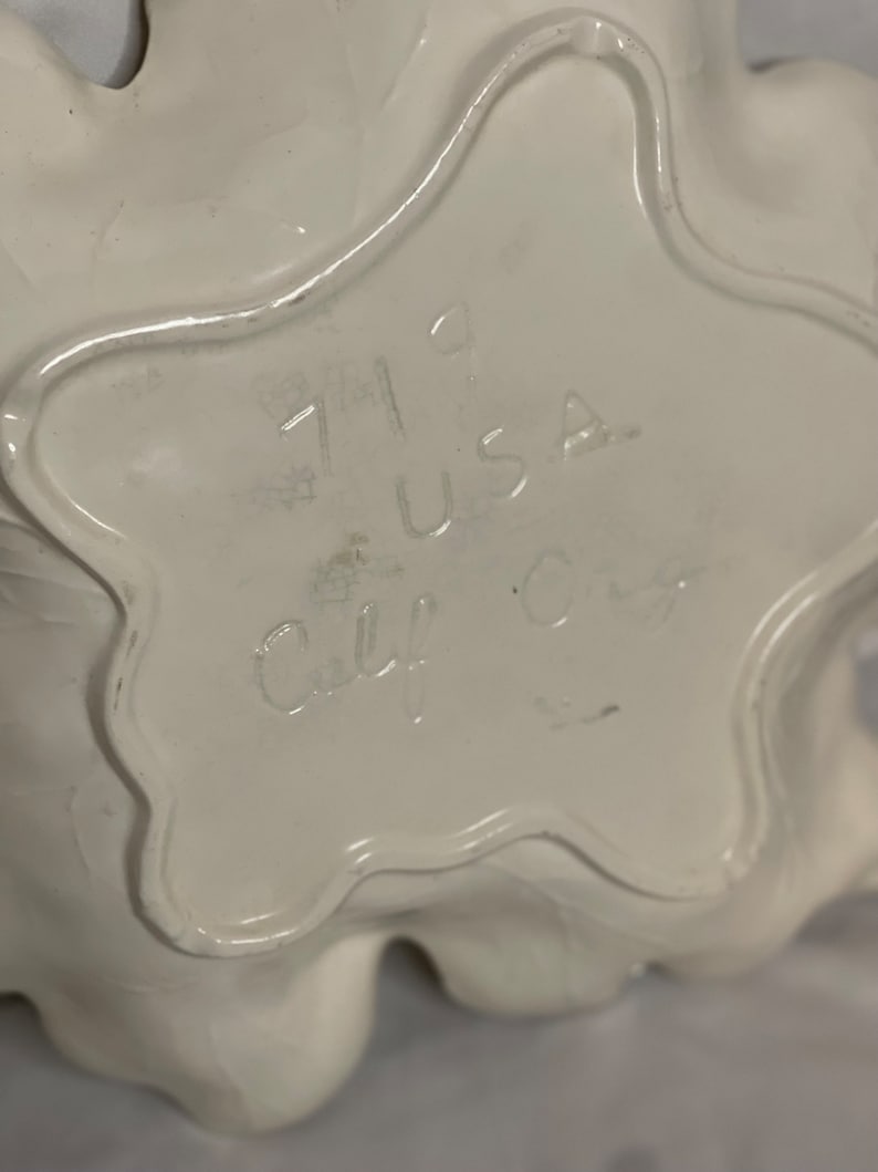 Large Vintage California Original Pottery Serving Dish #719. Gold ...